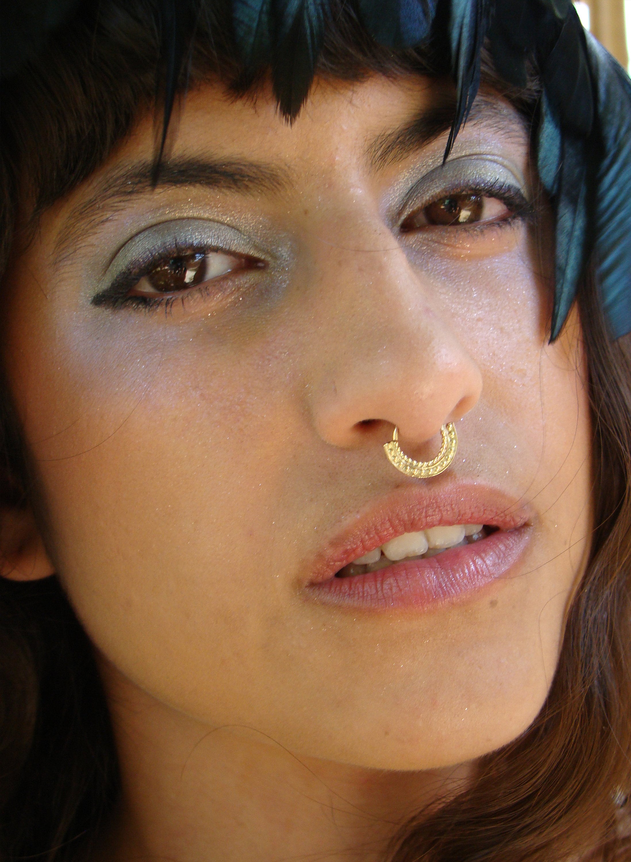 Gold Nose Ring Tribal Nose Ring Boho Nose Ring Cartilage | Etsy