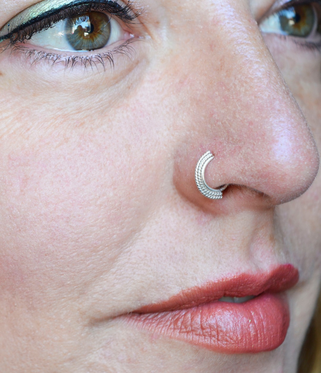 Tribal Nose Ring Nose Piercing Nostril Ring Indian Nose - Etsy