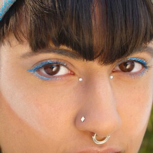 Delicate Silver Nose Ring, Nostril Ring, Silver Nose Ring, Nose Hoop ...
