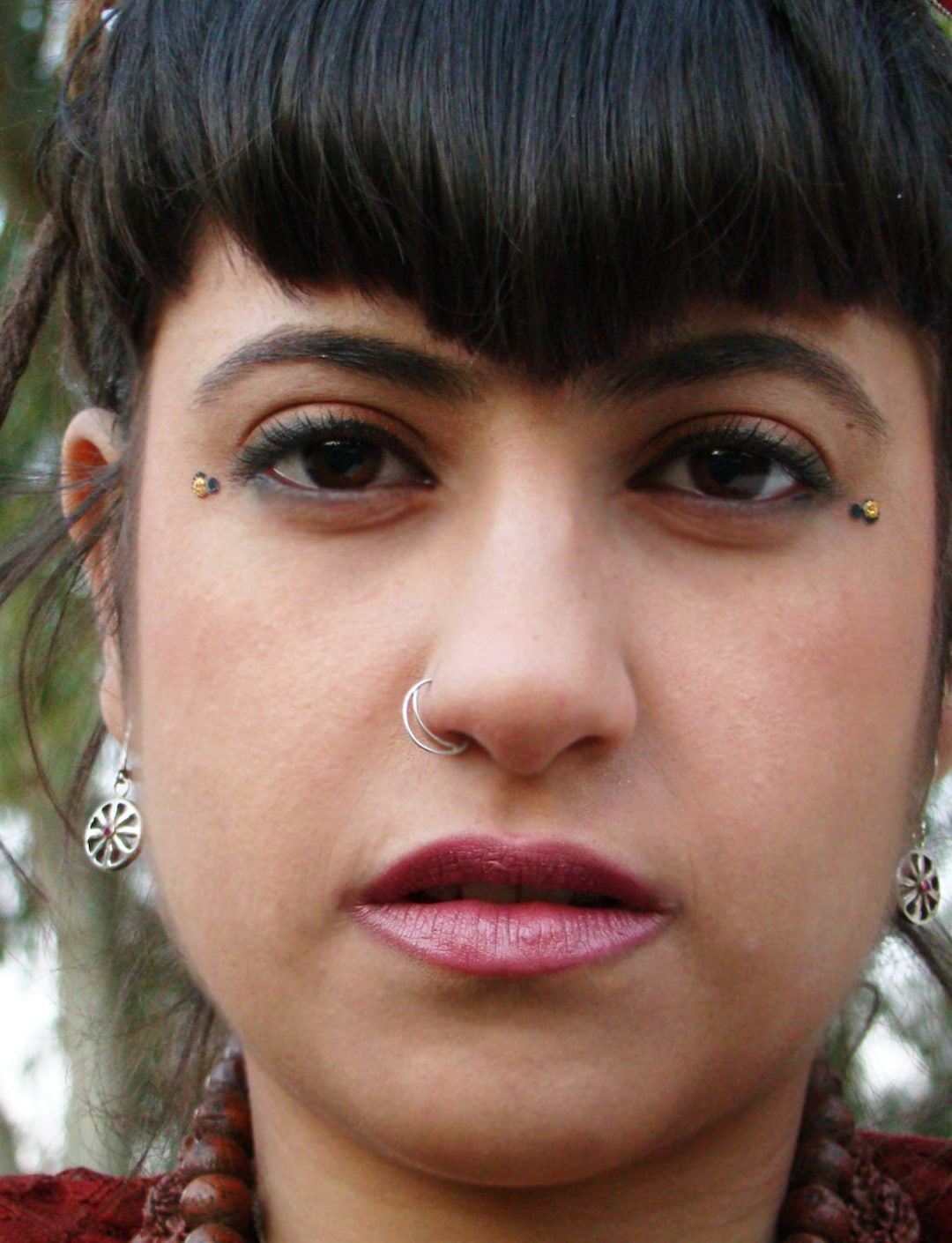 Silver Nose Ring, Nose Hoop, Half Moon, Silver Nose Ring, Nostril Ring ...