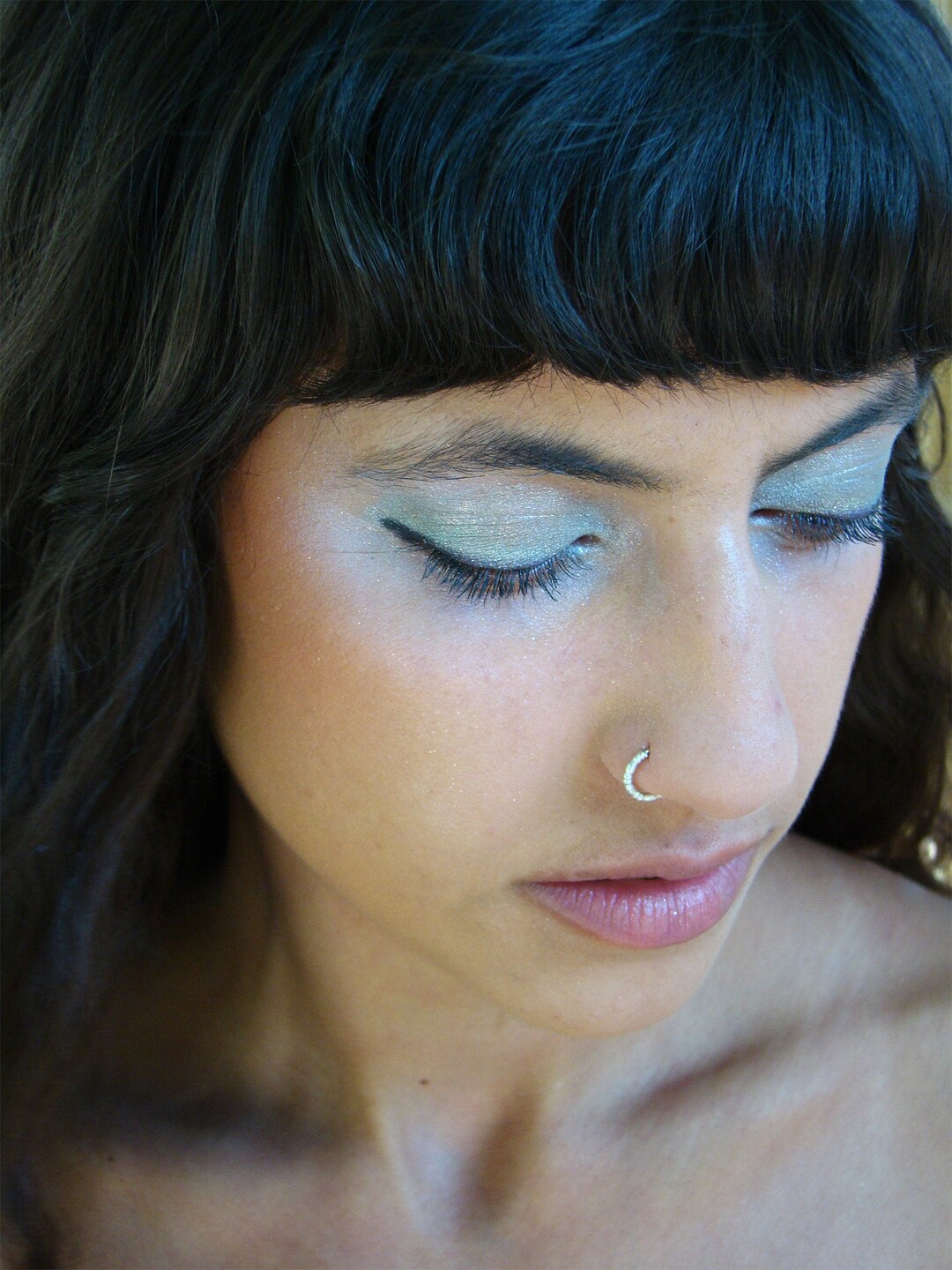 Pachamama- Nose Ring, Nostril Ring, Geometric Nose Ring, Silver Nose ...