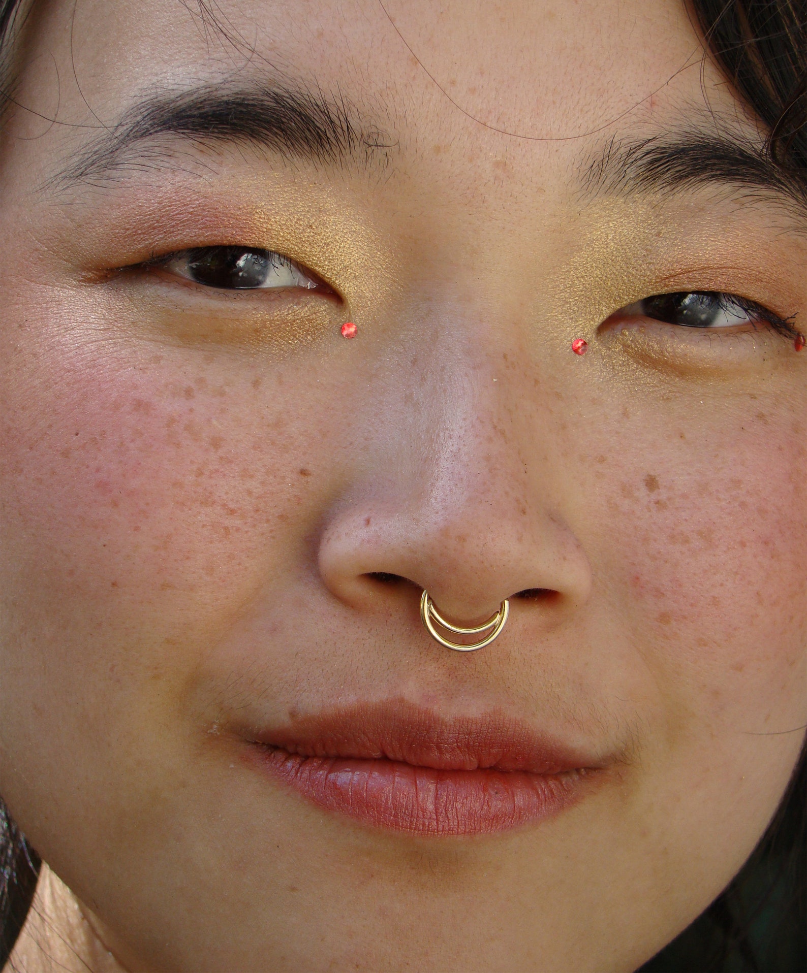 Half Moon Nose Ring Gold Nose Ring Gold Septum Nostril - Etsy