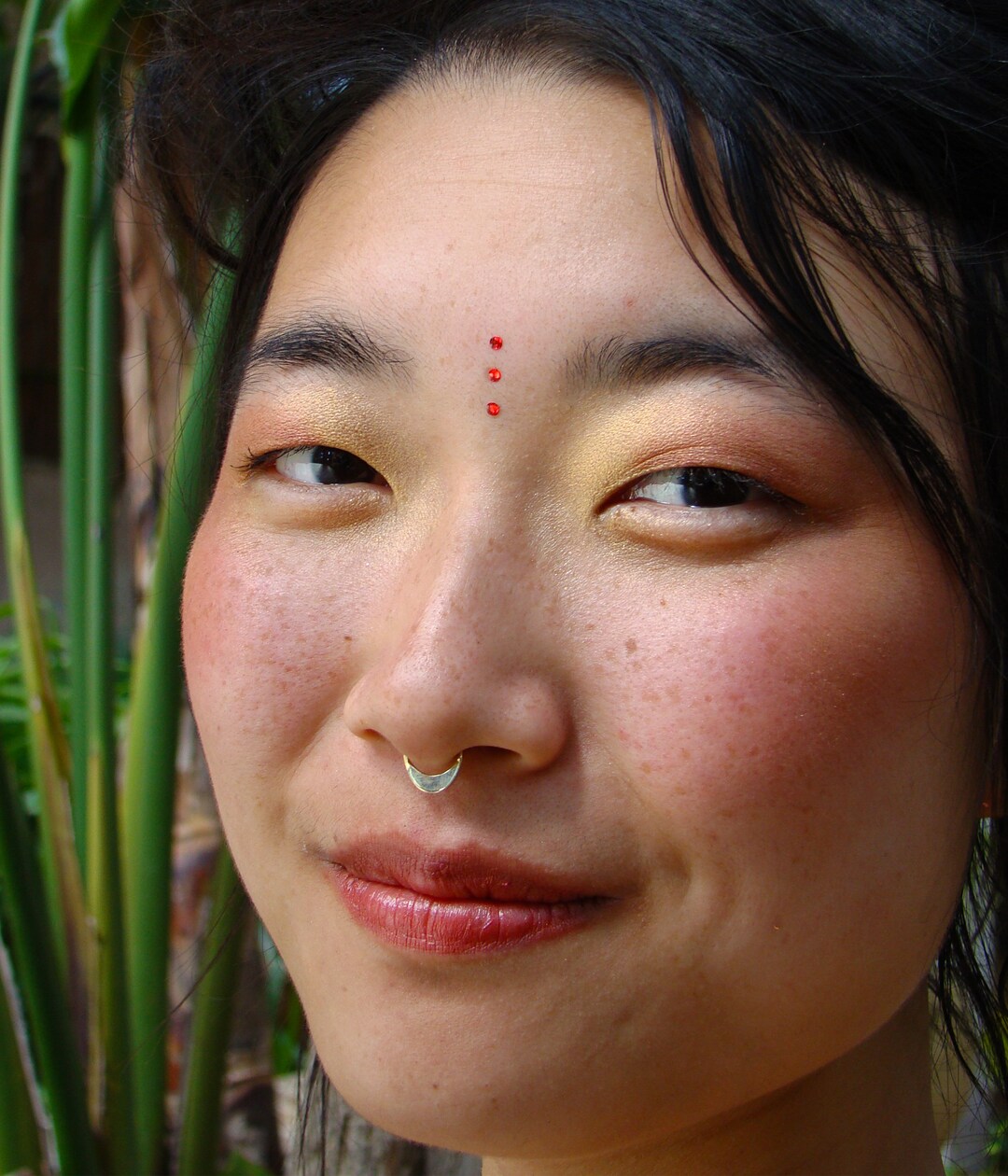 Gold Septum, Setum Ring, Septum Piercing, Nose Hoop, Moon Nose Ring ...