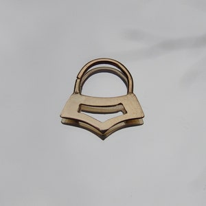 Gold Septum, Shield Septum ,gold Septum Ring, Septum Piercing, Gold ...