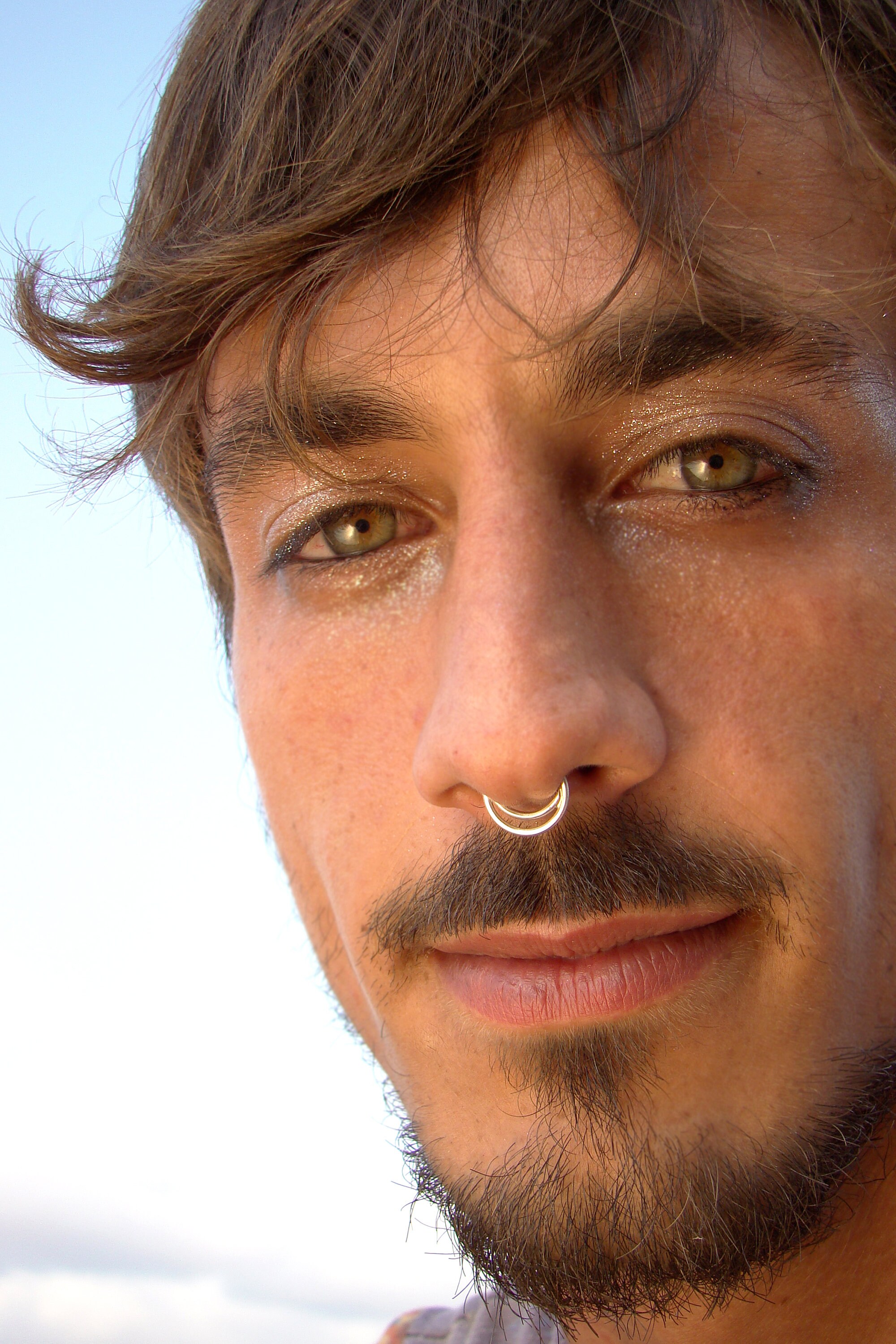 Gold Filled Septum Ring, Half Moon Nose Piercing - Etsy