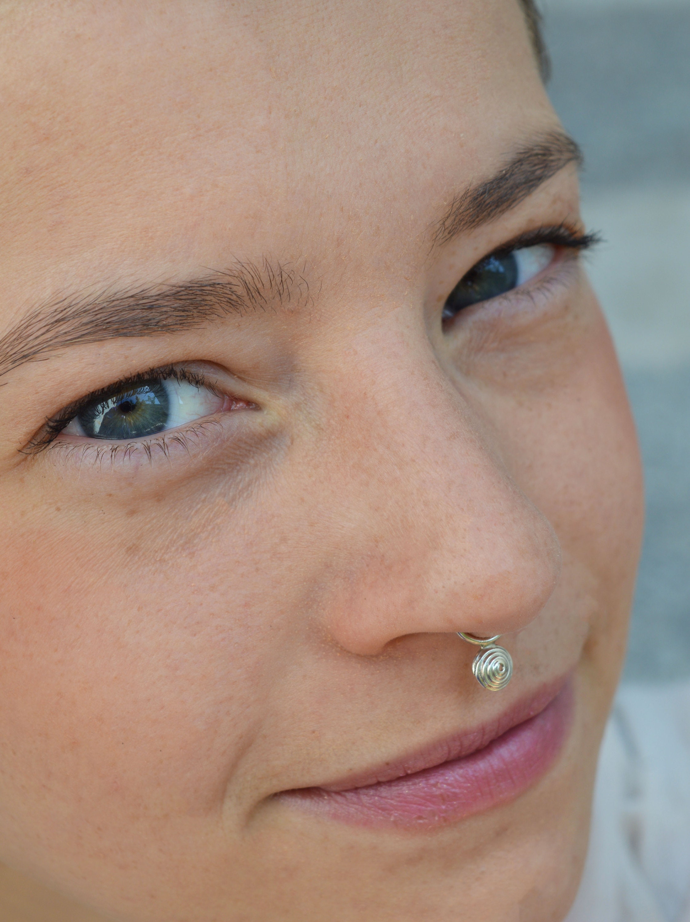 Silver Septum Spiral Septum Tribal Septum Septum Piercing | Etsy
