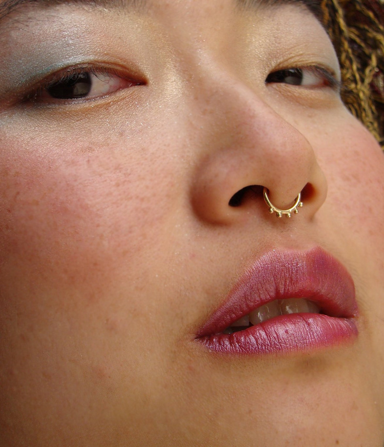 Gold Septum Ring Septum Piercing Septum Dainty Nose Ring - Etsy