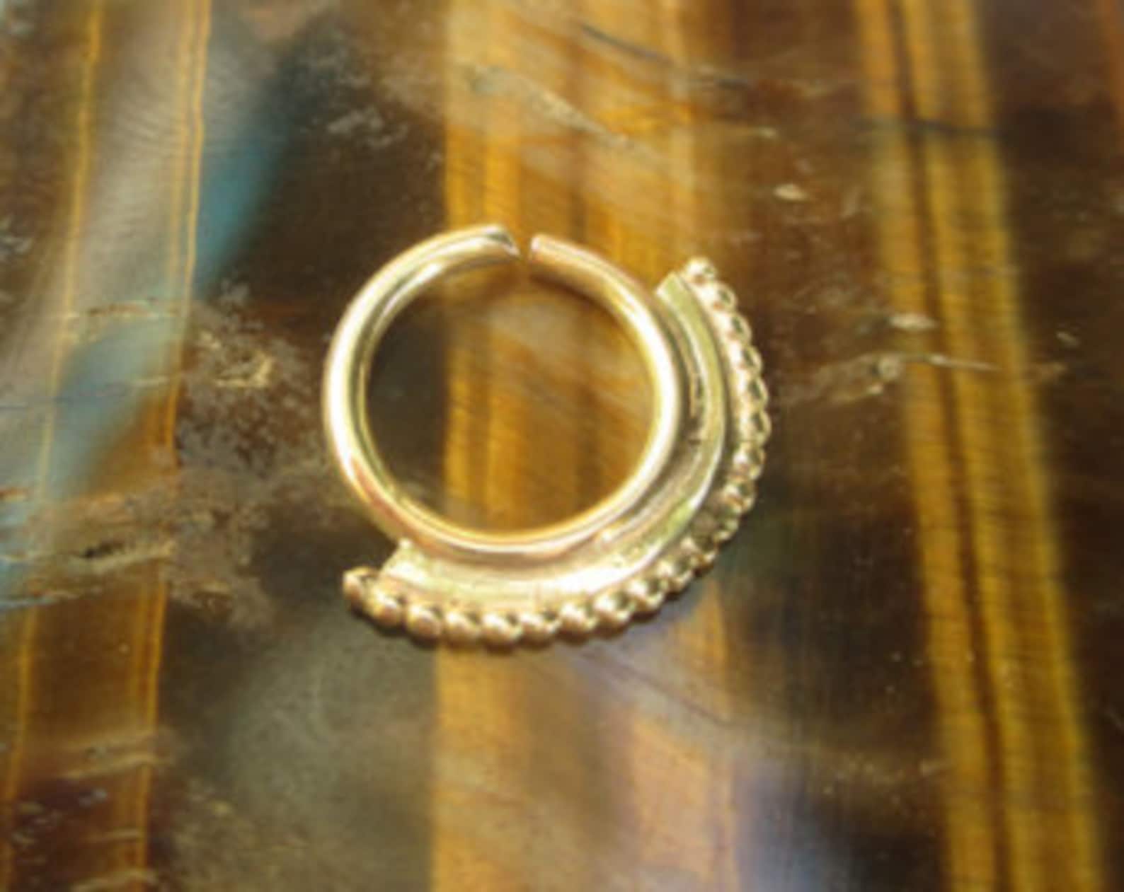 Gold nose ring Aztec nose ring Indian nose ring nose ring | Etsy