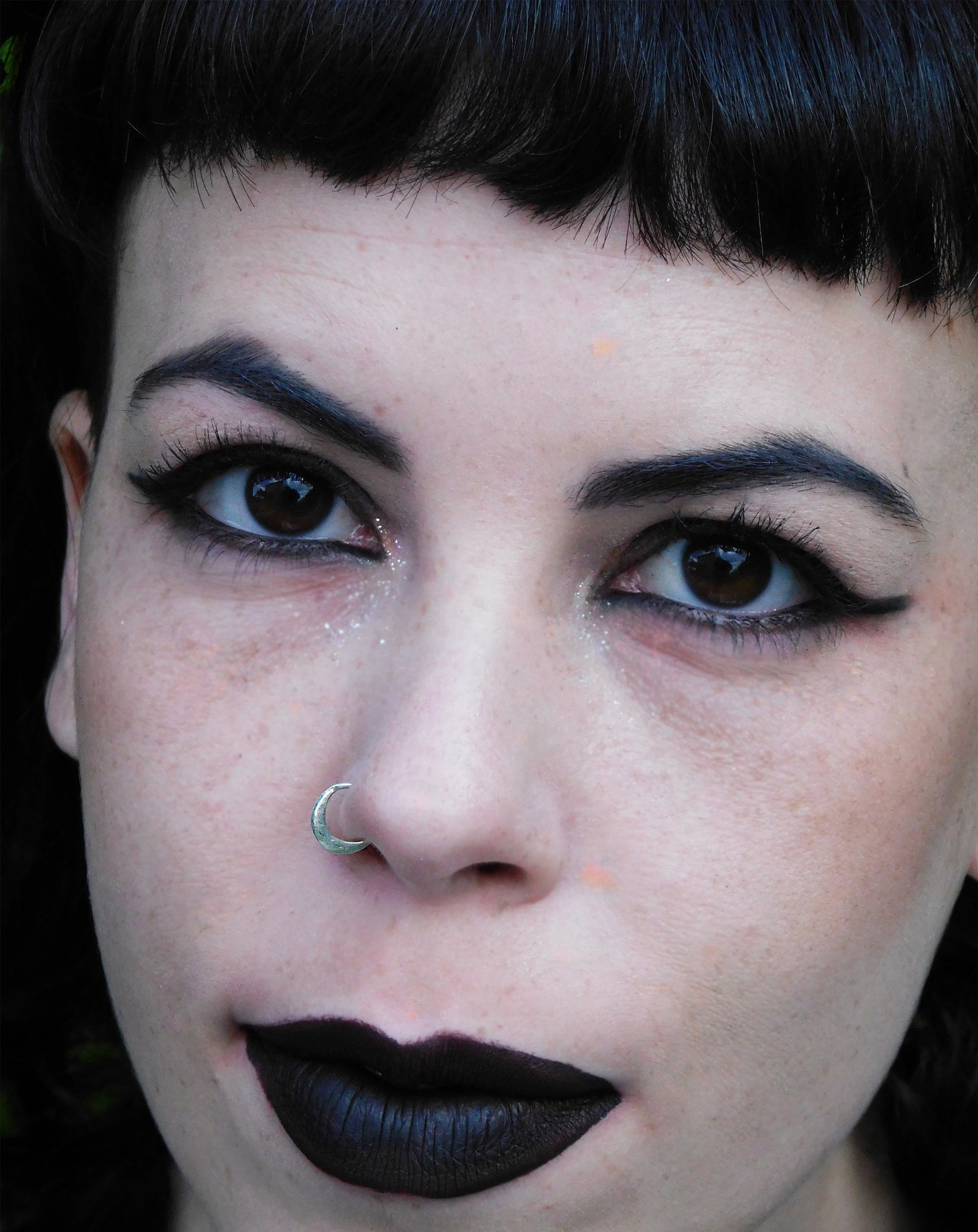 Moon Nose Ring Delicate Nose Ring Nostril Ring Nose Ring - Etsy