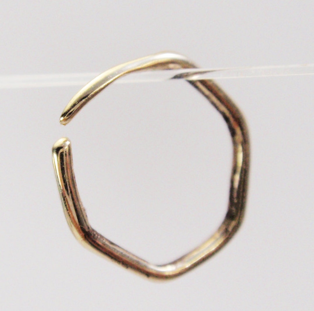 Helix Hoop, Tragus Piercing, Rook Piercing, Gold Tragus Earring, Gold ...