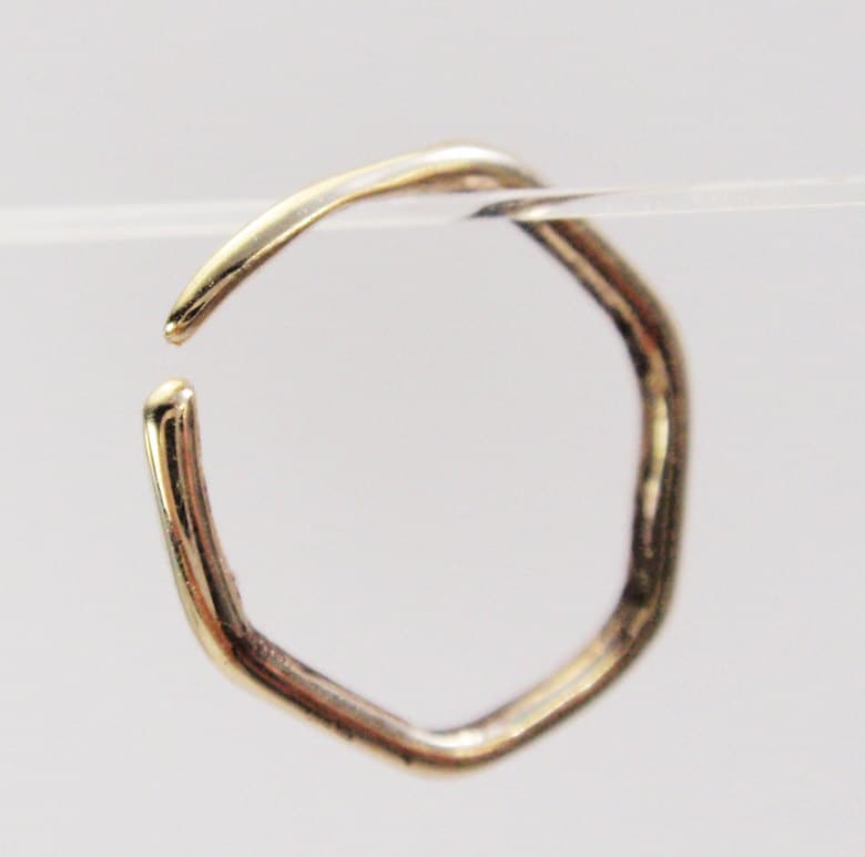 Gold Geometric Nose Septum Ring Delicate Nose Ring Gold Nose - Etsy