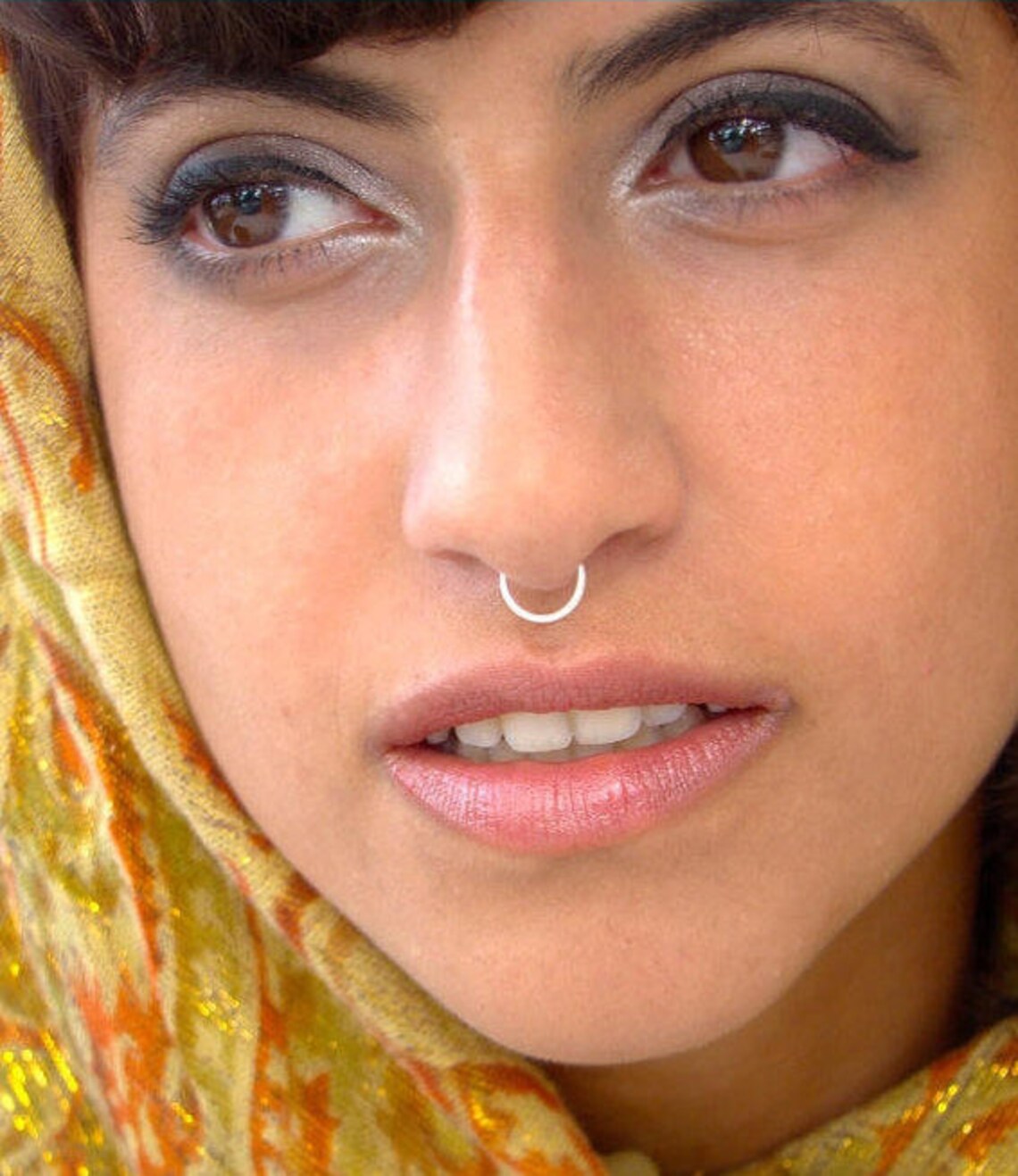 Classic Sterling Silver Septum Piercing Ring, - Etsy
