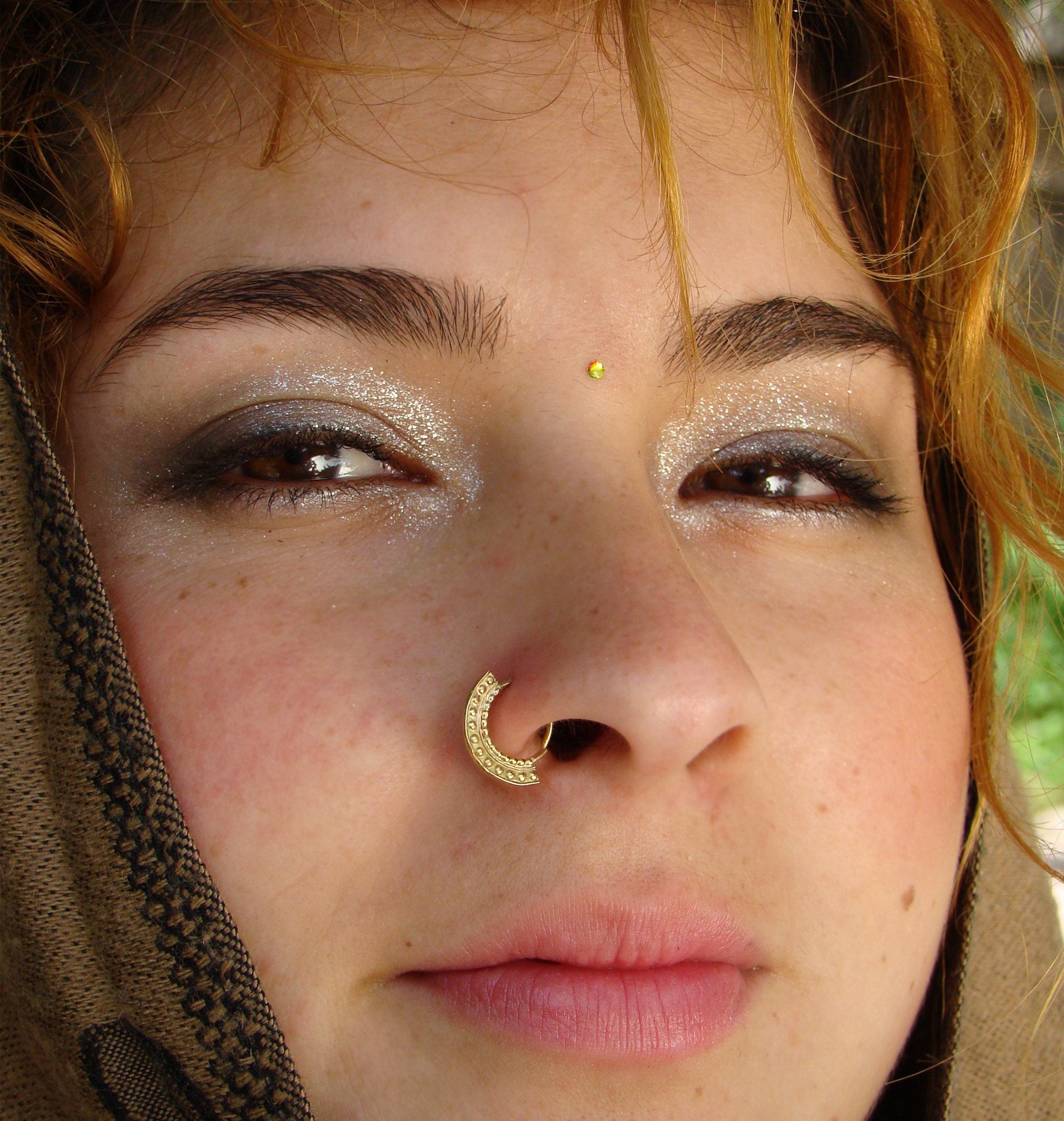 Gold Nose Ring Tribal Nose Ring Boho Nose Ring Cartilage | Etsy