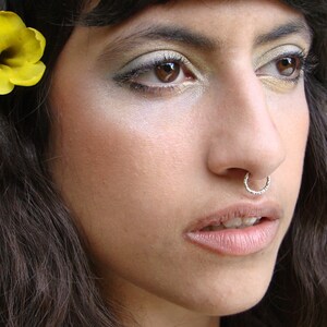 Pachamama- Nose Ring, Nostril Ring, Geometric Nose Ring, Silver Nose ...