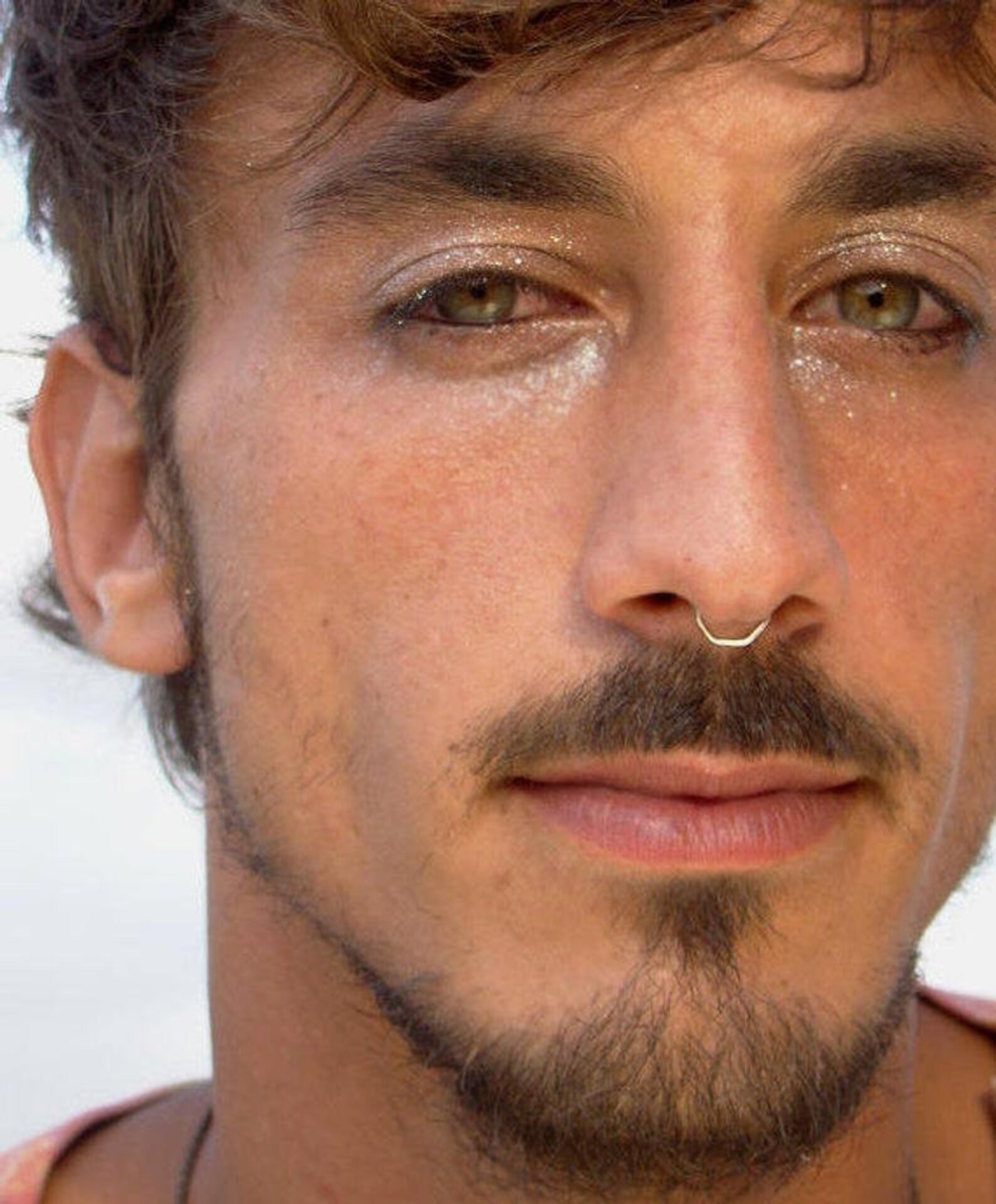 Gold Geometric Nose Septum Ring Delicate Nose Ring Gold Nose - Etsy