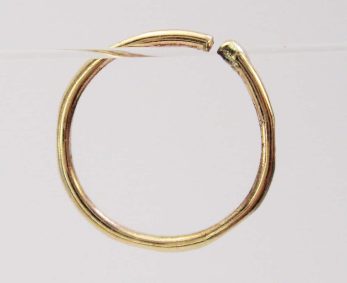Classic Nose Ring Delicate Nose Ring Gold Nose Ring Endless - Etsy