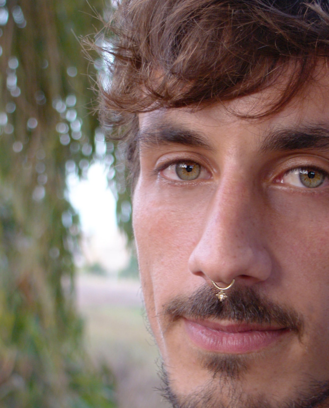 Septum for Men, Diamond Septum Ring, Gold Septum Ring, Tribal Septum ...
