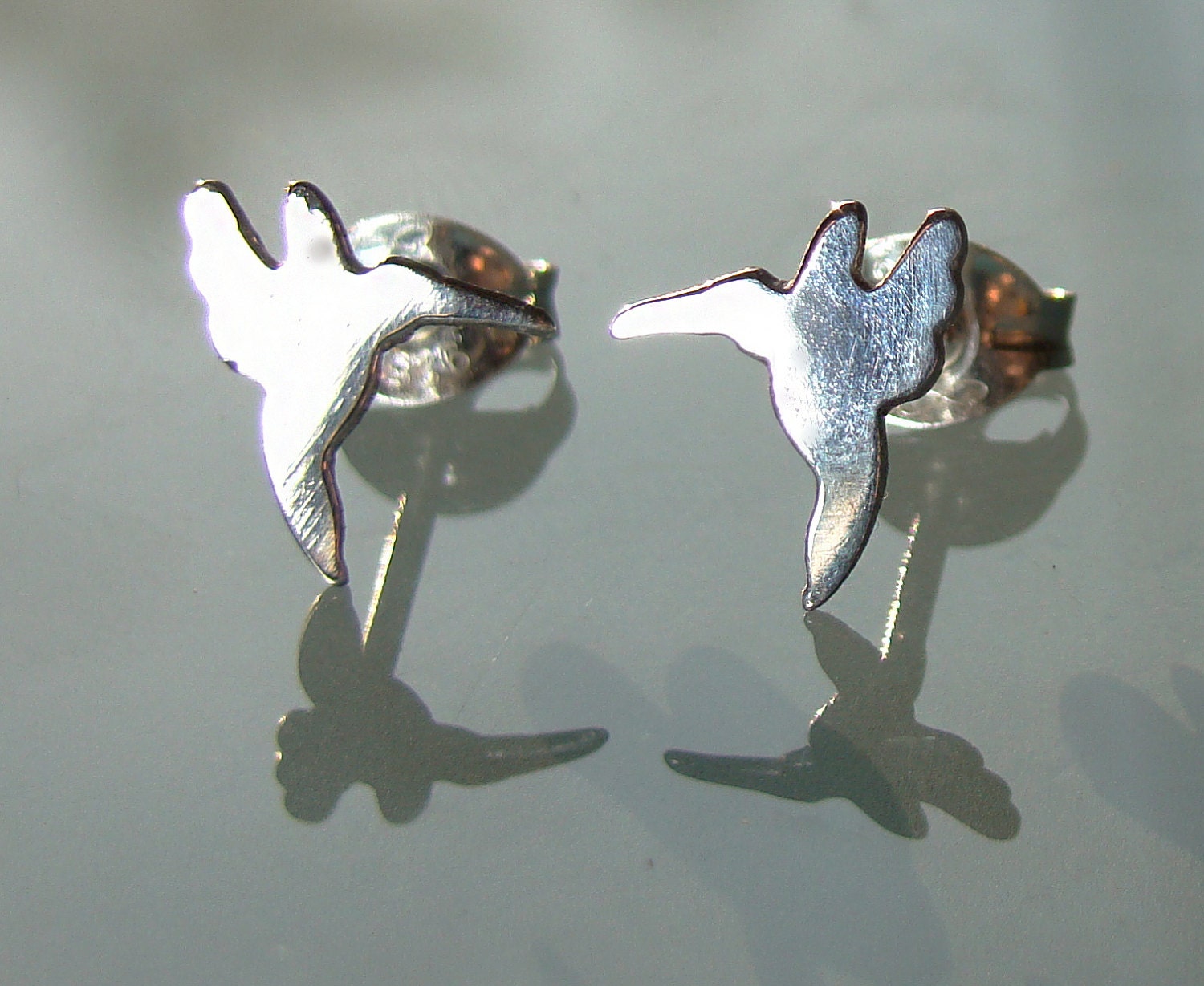 Silver Nose Stud, Hummingbird Jewelry, Bird Nose Stud, Nose Pin, Birds ...