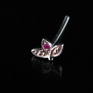 Cute Nose Stud,ruby Nose Stud, Tiny Nose Stud, Gold Nose Stud, Ruby ...