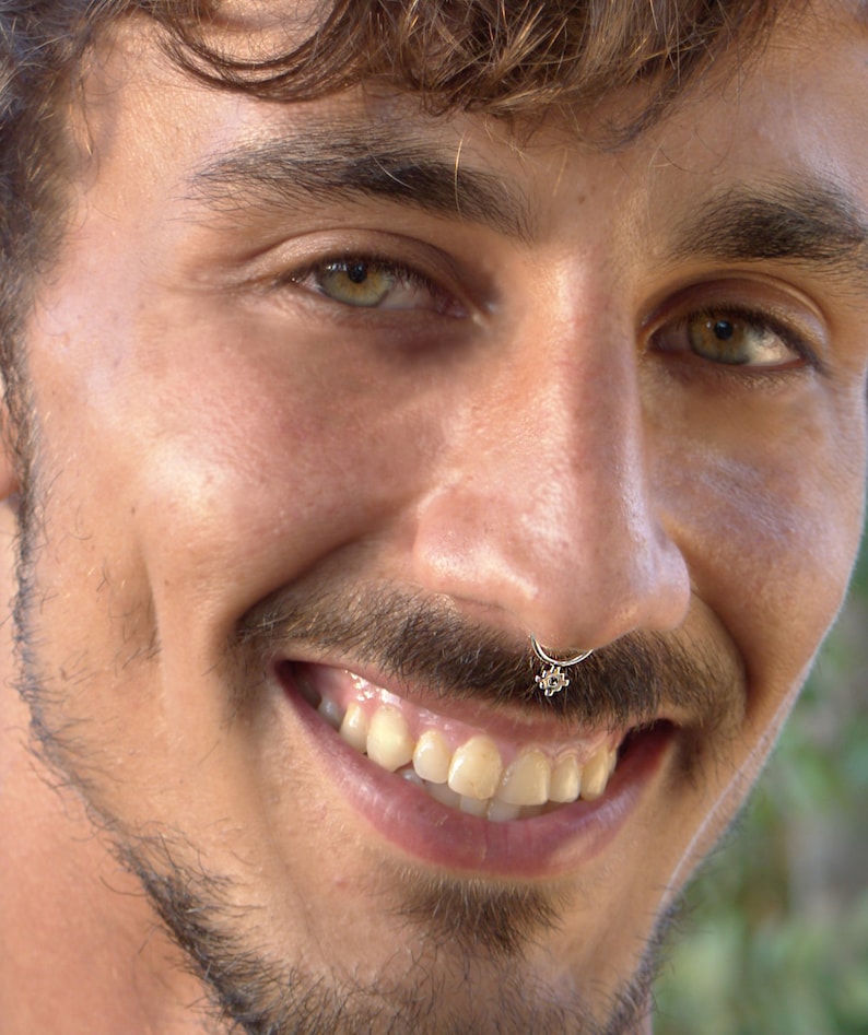 Tribal Septum Ring Inca Cross Septum Ring Septum Piercing - Etsy