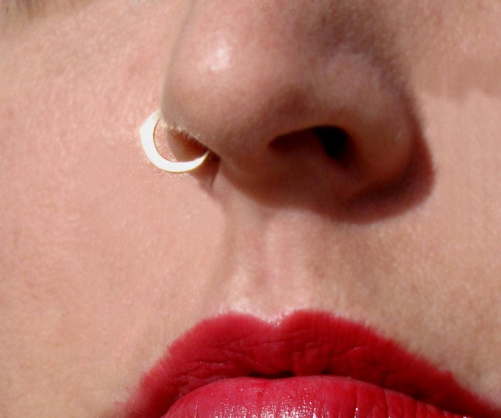 Gold Nose Ring - Etsy