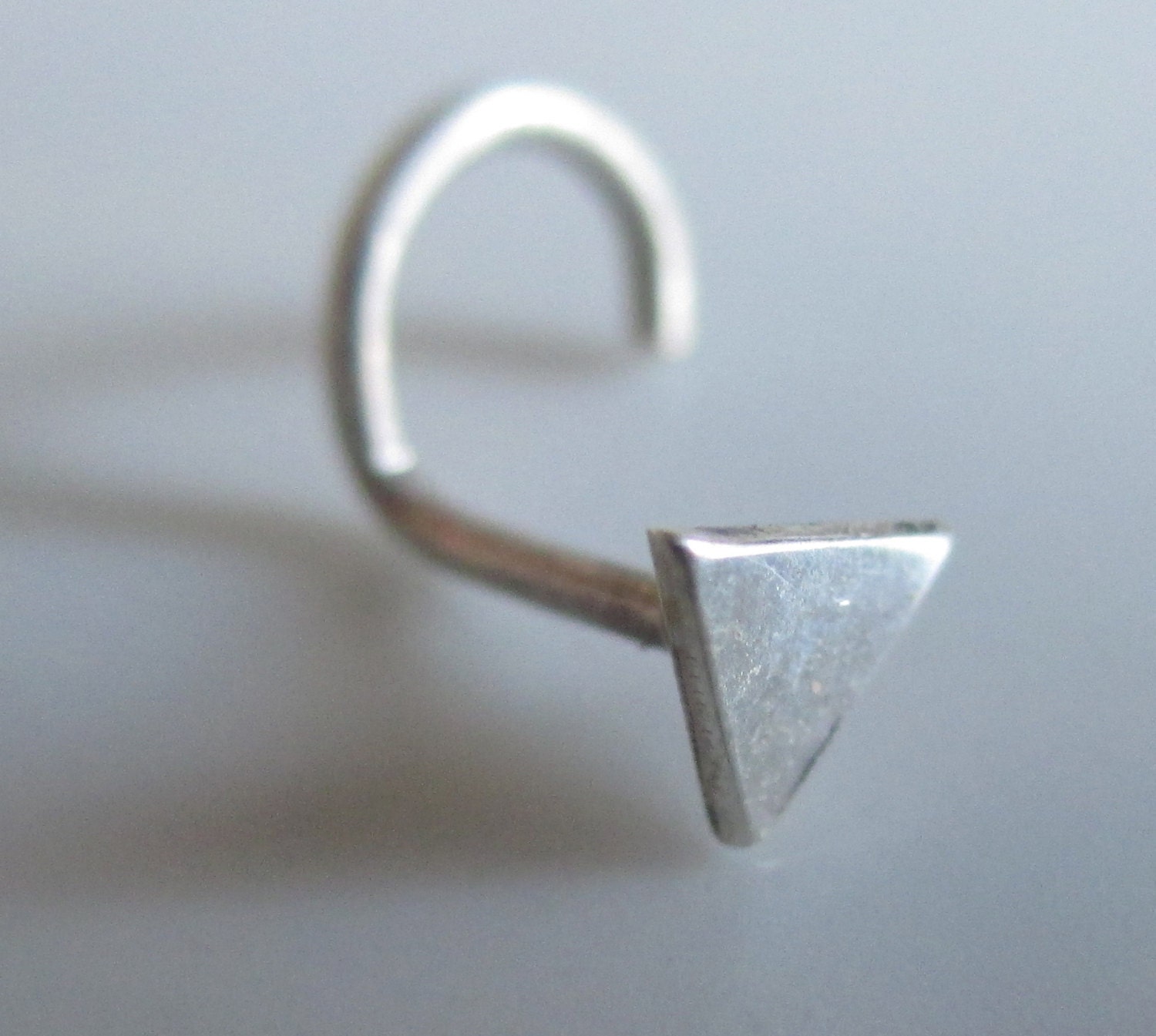 Cartilage Earrings Triangle Tragus Triangle Helix Silver - Etsy Israel