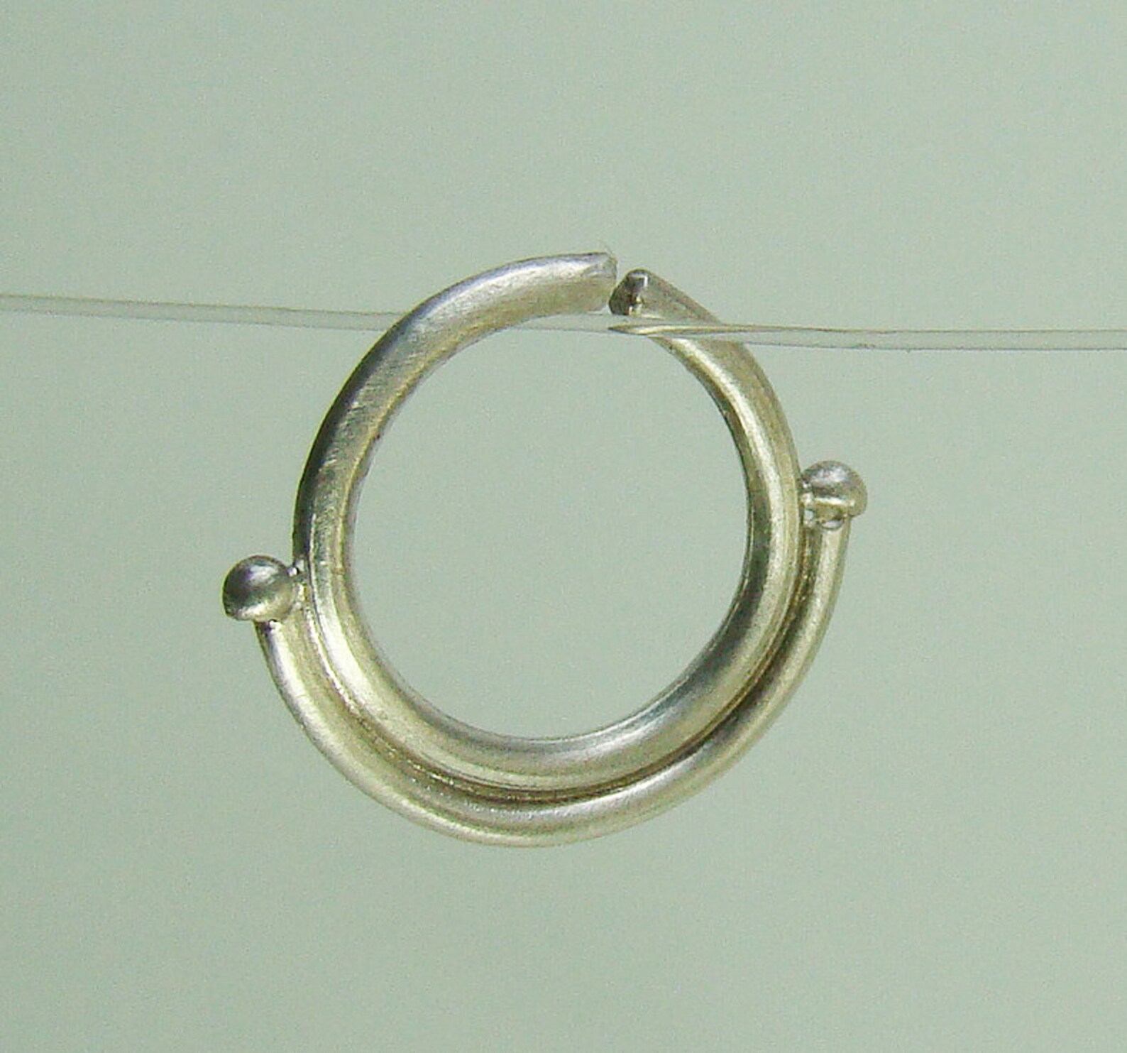 Delicate Silver Nose Ring Nostril Ring Silver Nose Ring - Etsy