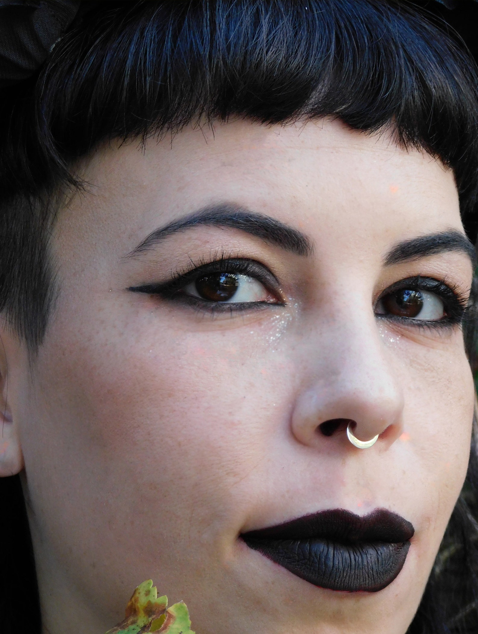 Moon Septum Ring Nose Ring Silver Septum Ring Crescent - Etsy