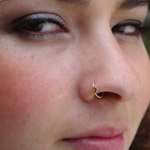 Tribal Nose Ring, Chakana, Gold Nose Ring, Unique Nose Ring, Gold ...
