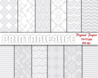 Gray chevron pattern | Etsy