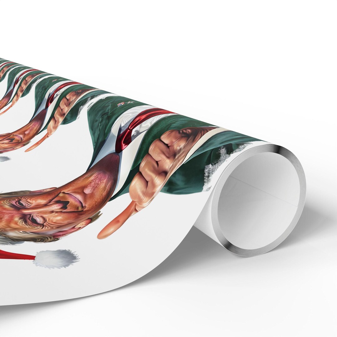 Donald Trump Wrapping Paper Festive Donald Trump Gift Wrap for the ...