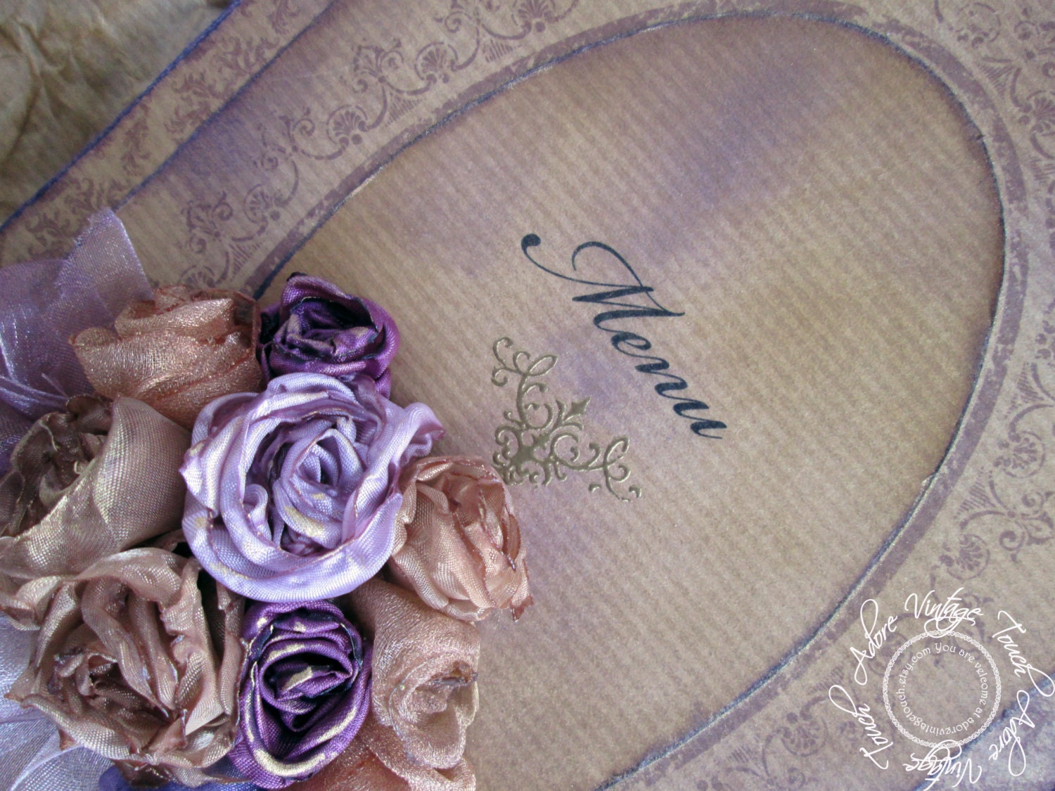 Menu Love&recycle Shabby Chic Menu Recycled Menu Shabby - Etsy