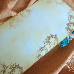 Menu, Turquoise Dream; Shabby Menu, Shabby Chic Menu, Aged Menu ...
