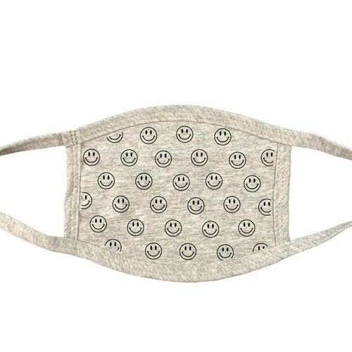 Smiley Face Happy Face Mask Reusable Cotton Face Mask With | Etsy