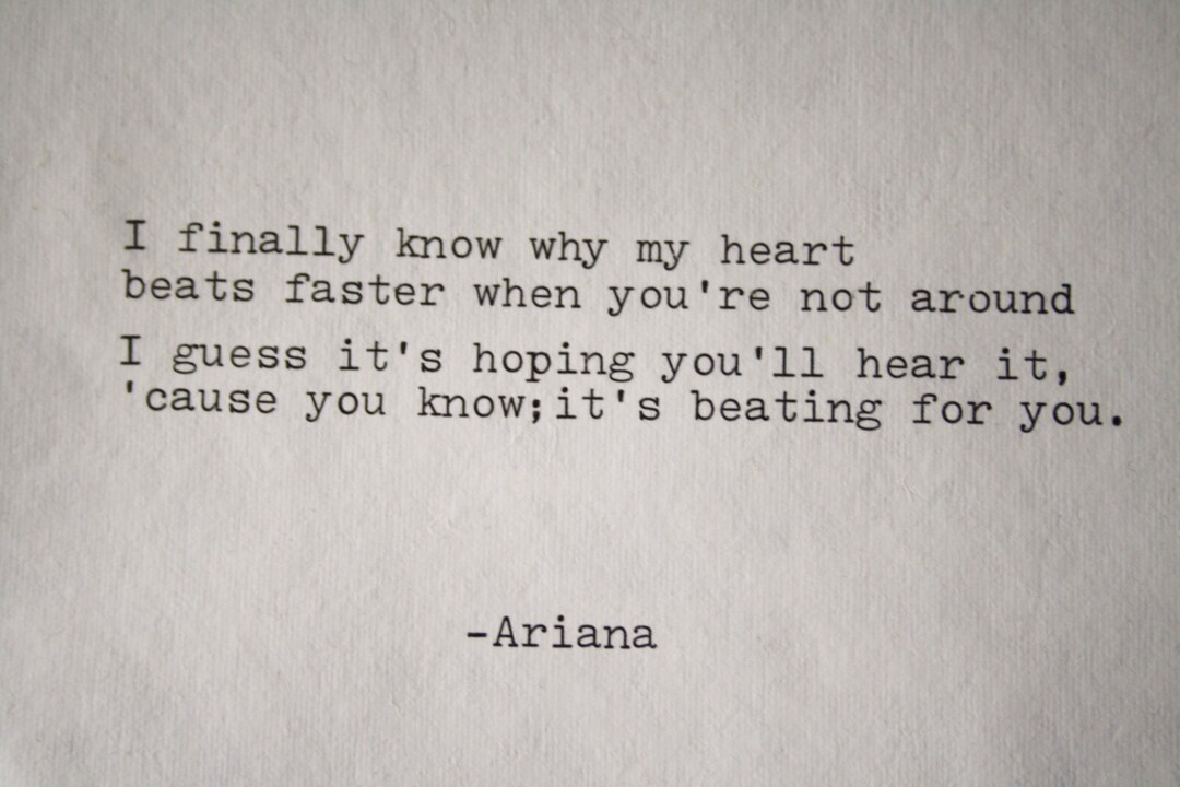 Poem Love Poem Original Poetry Typography Love Note Love Letter Wedding ...