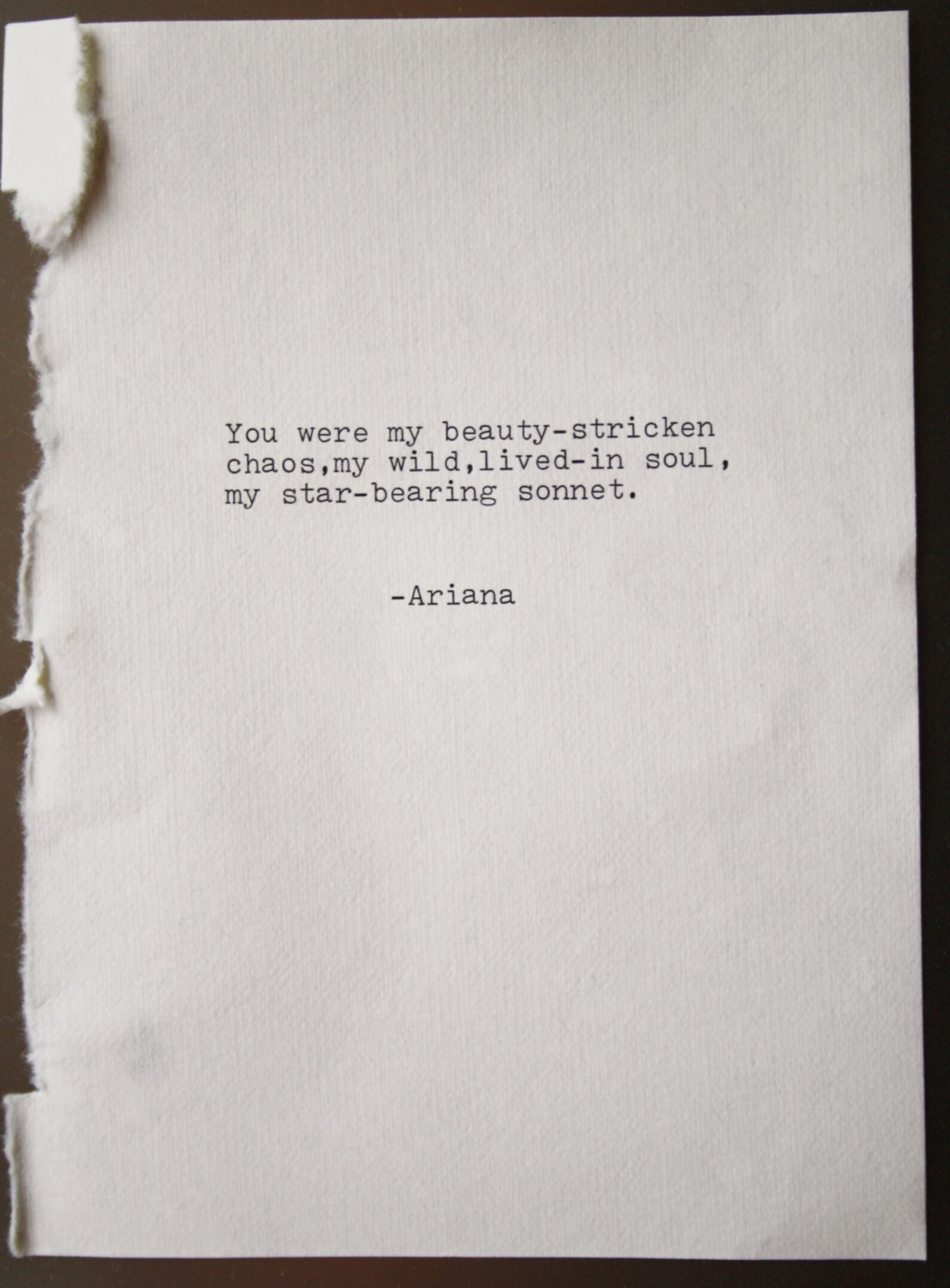 Love Poetry Original Art Poem Typographic Wall Print Typograhy Romantic ...