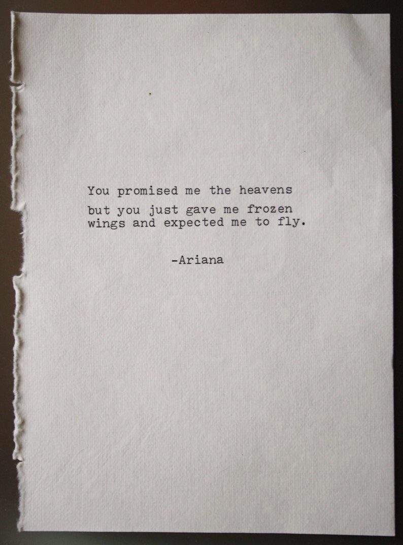 Poetry Love Poem Typography Typographic Art Print Wall Art Home Decr ...