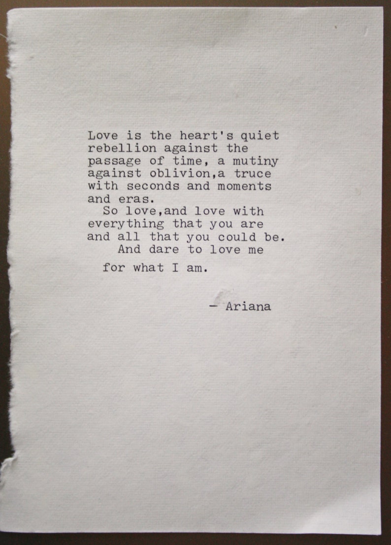 Love Poem Love Poetry Original Art Typography Print Typography Wedding ...