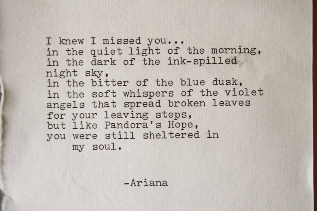 Love Poetry Original Poem Love Note Love Letter Typography Art ...