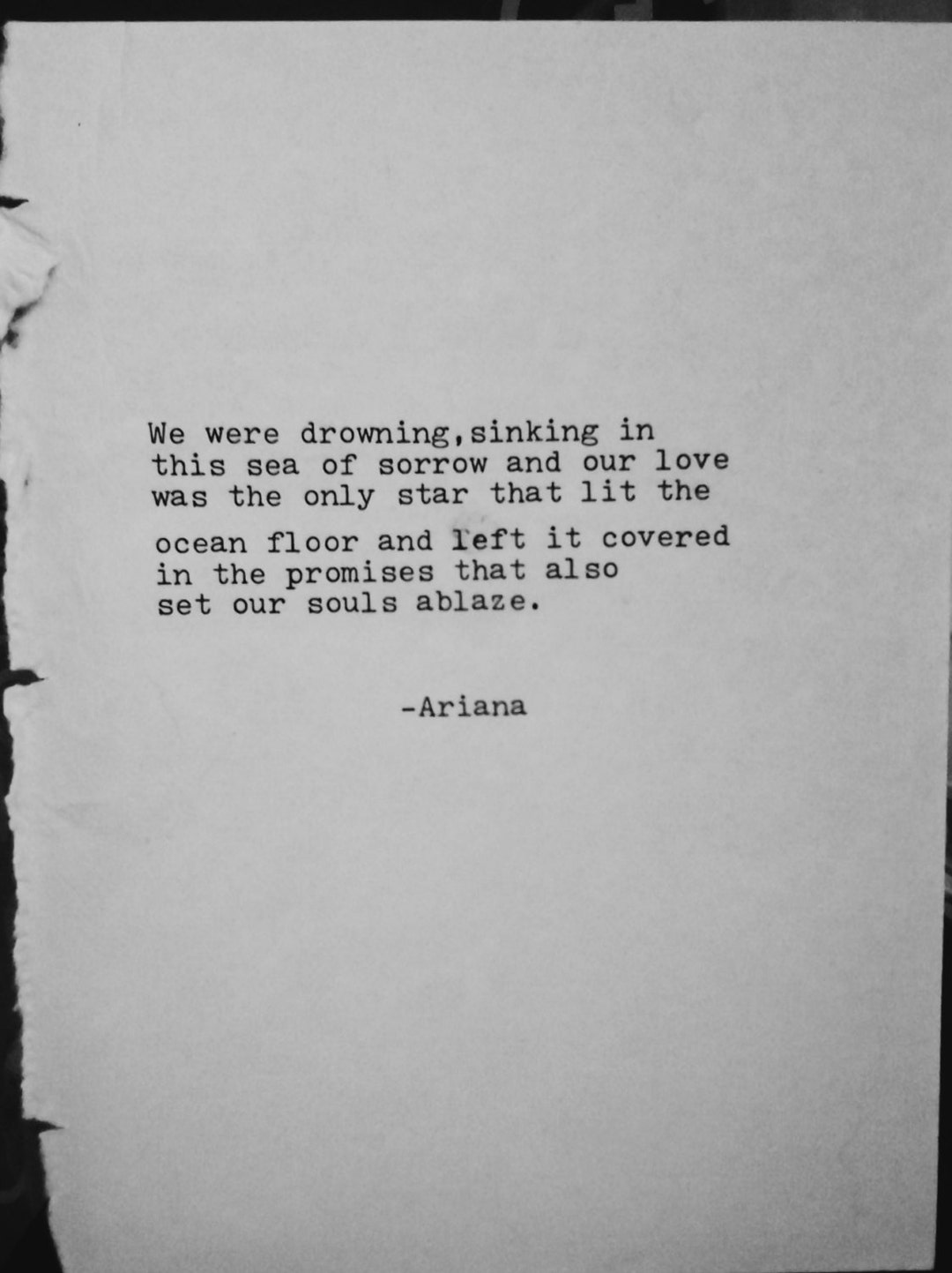 Love Letter Love Poem Original Poetry Typography Typographic Art Print ...