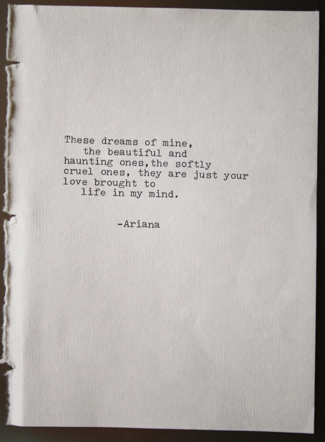 Original Love Poem Love Poetry Typography Typographic Wall Art Print ...