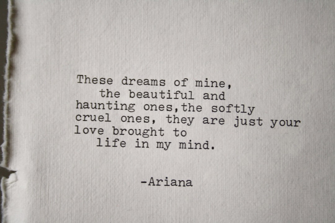 Original Love Poem Love Poetry Typography Typographic Wall Art Print ...