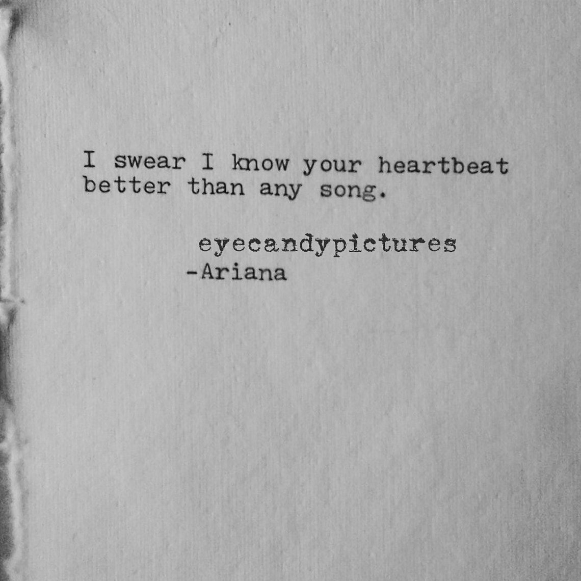 Poetry Original Poem Love Letter Typewritten Poem Typography ...