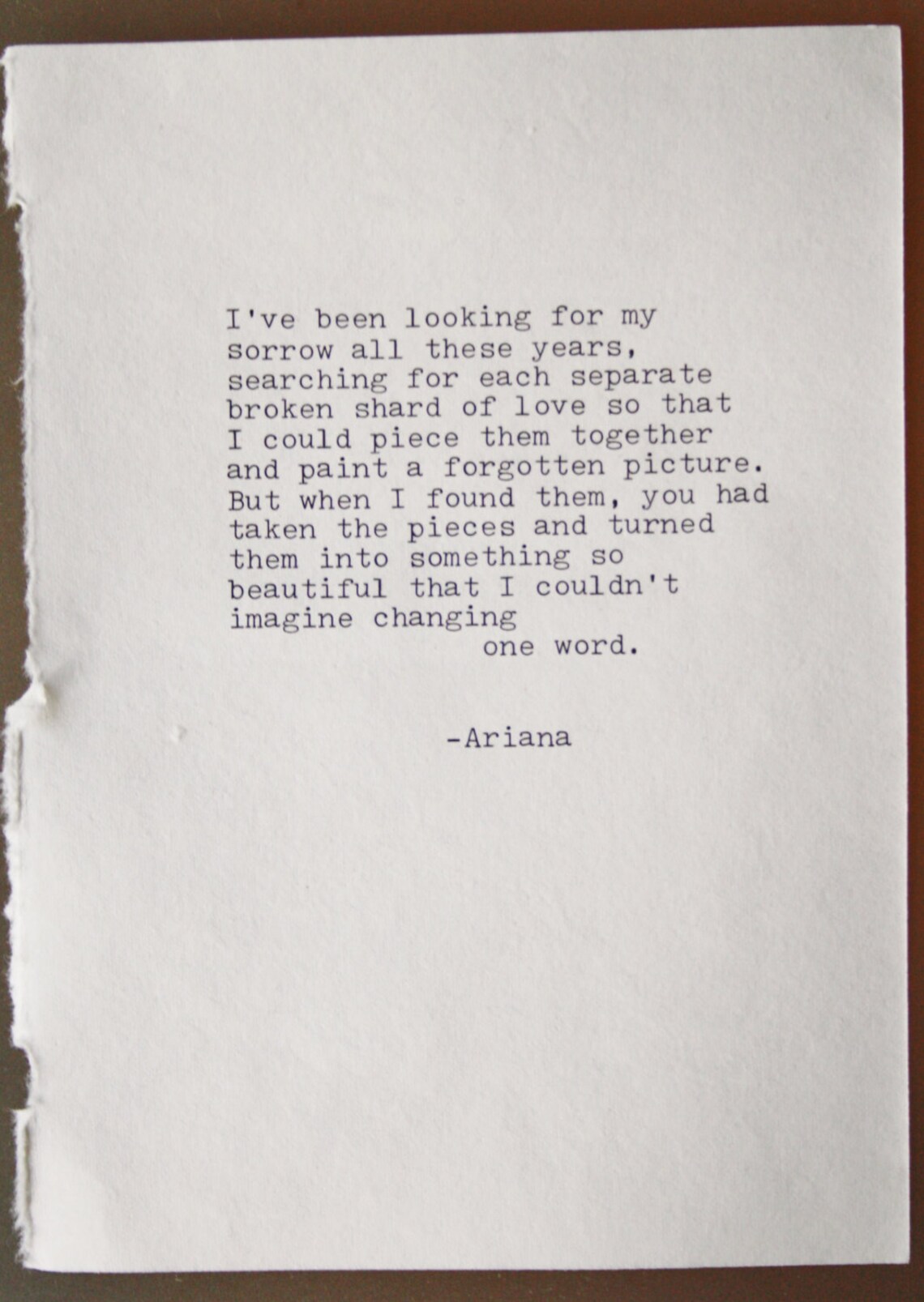 Poem Poetry Typography Typographic Art Print Love Letter Love Note Love ...