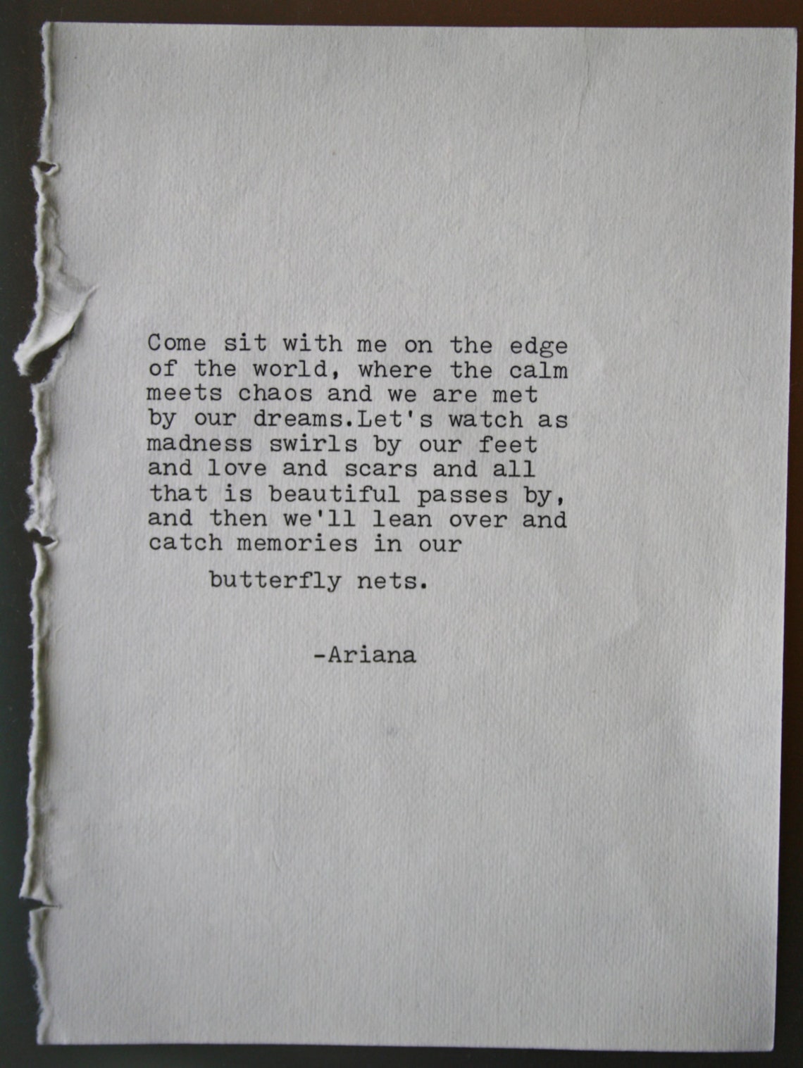 Love Original Poetry Poem Typography Print Typographic Art Decor Home ...