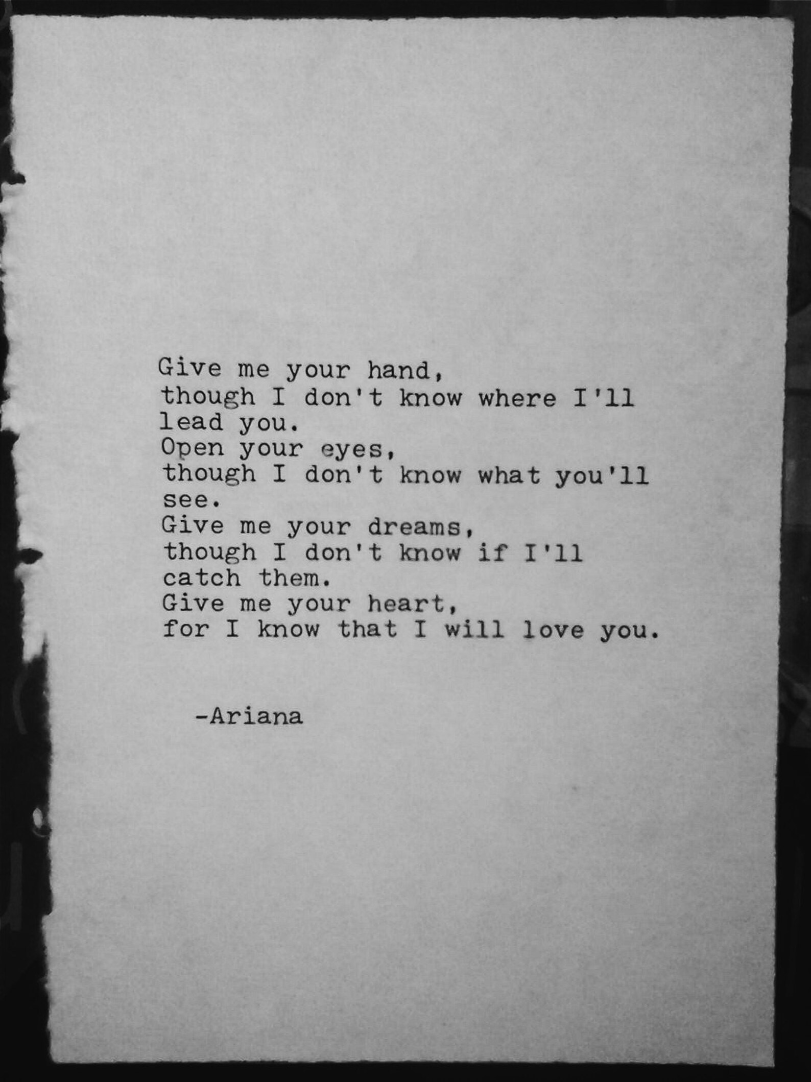 Love Poem Original Poetry Typographic Art Print Typography Valentines ...