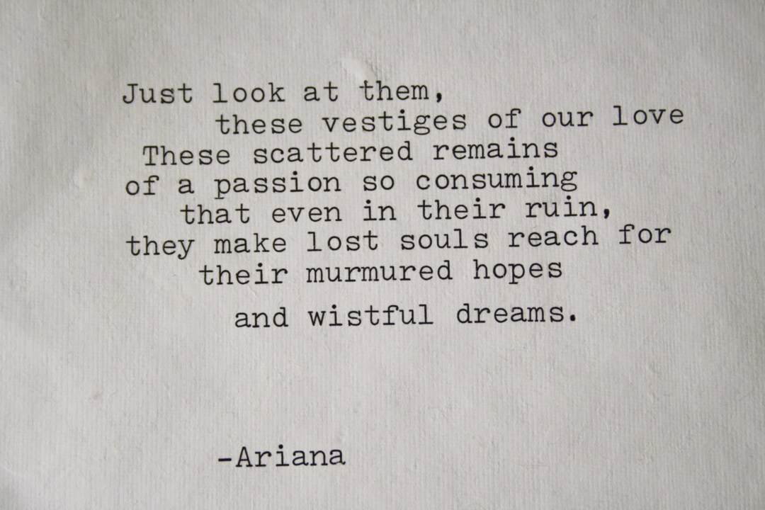 Poem Love Poem Original Poetry Wedding Vows Typography Typographic Love ...