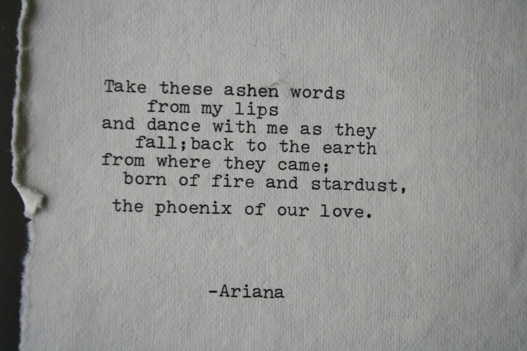 Original Poem Love Poetry Typography Typographic Print Wall Decor Home ...