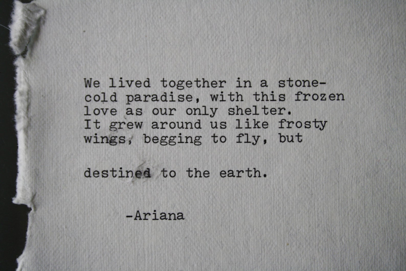 Original Poem Poetry Typography Wall Art Home Decor Typographic Print ...