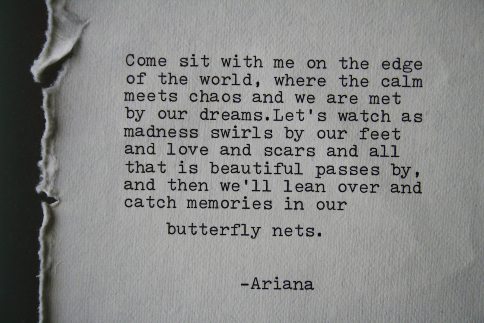 Love Original Poetry Poem Typography Print Typographic Art Decor Home ...